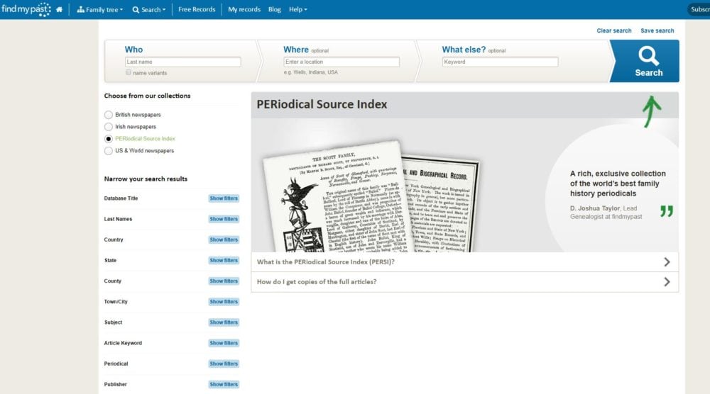 How to Use The Periodical Source Index (PERSI) for Genealogy Research