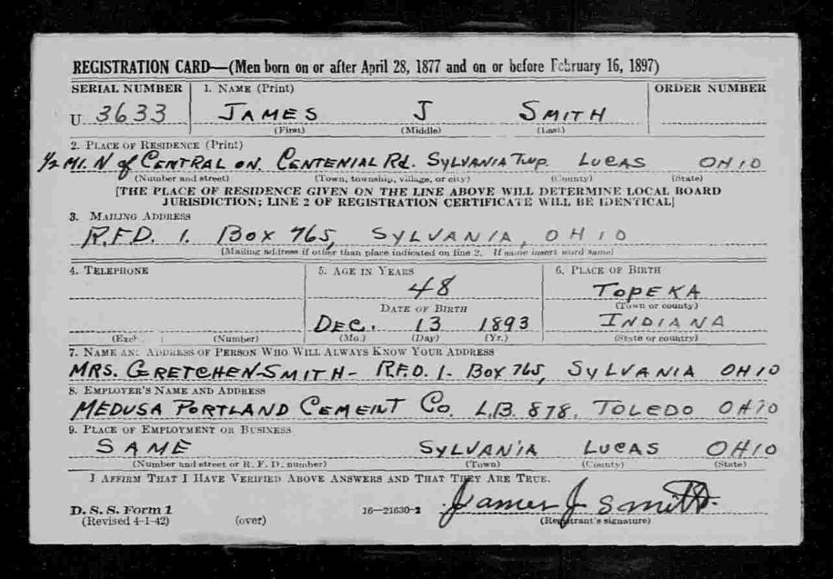 Finding and Using WWI and WWII Draft Registration Cards for Genealogy