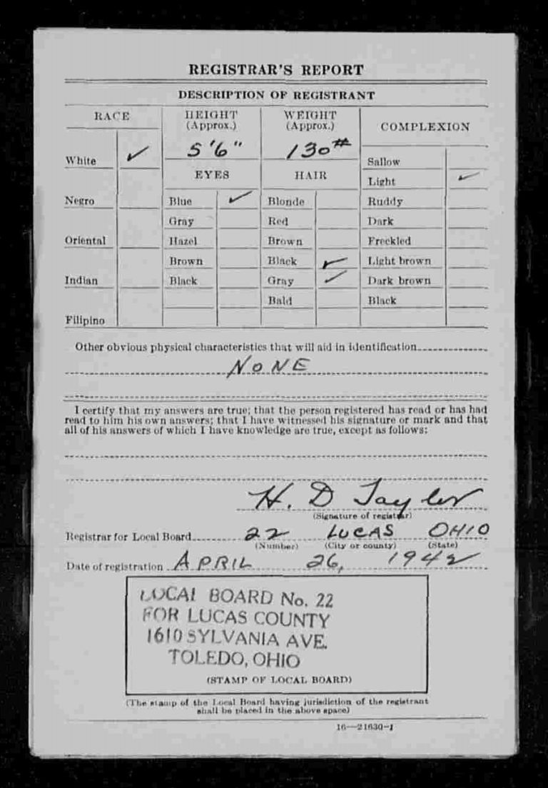 Finding and Using WWI and WWII Draft Registration Cards for Genealogy