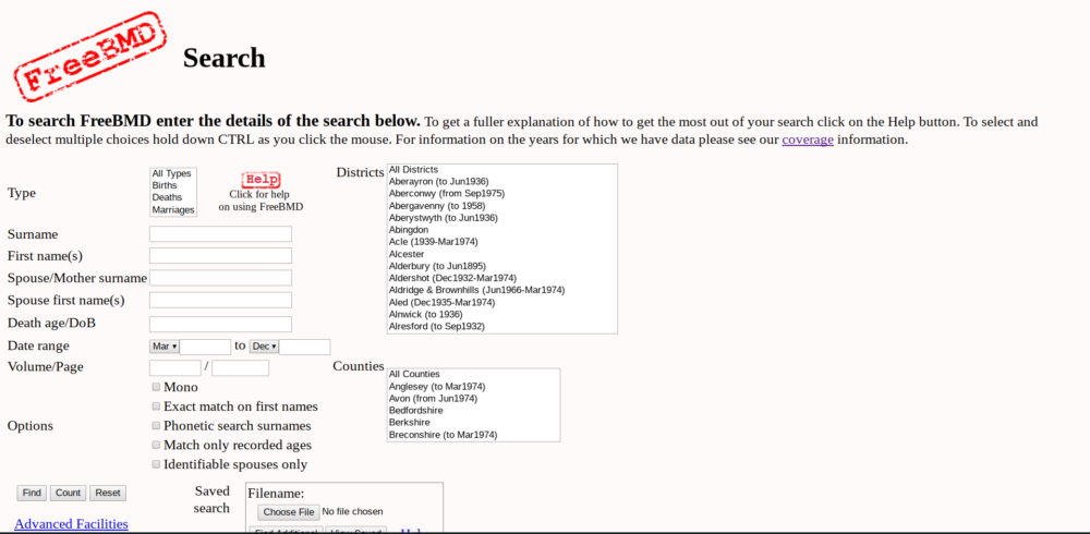 How to Use the Free GRO Index for English Genealogy Research