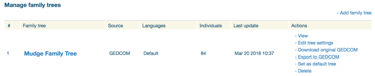 How to Create a GEDCOM and Move or Share Your Family Tree