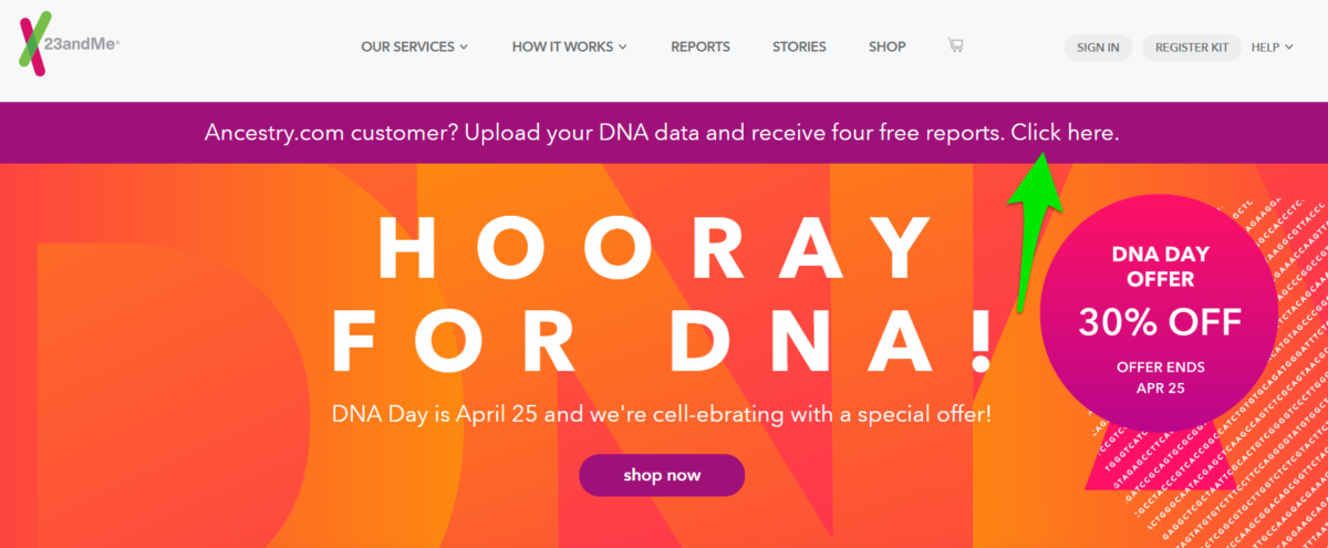 23andMe Free DNA Upload: Uploaders Get No-Cost Ancestry Reports Today Only