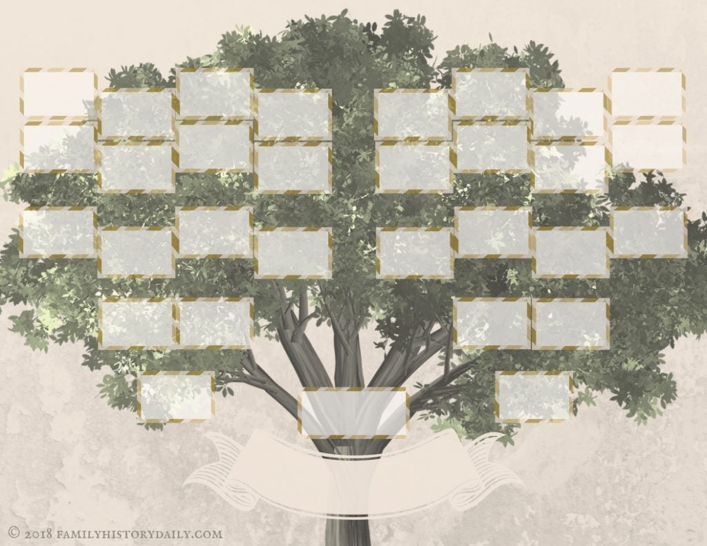 4 Free Family Tree Templates for Genealogy, Craft or School Projects