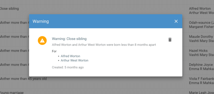 Consistency Checker: How to Run an Error Report on Your Family Tree