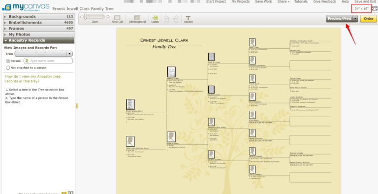 How to Create Beautiful Family Tree Charts on MyHeritage and Ancestry