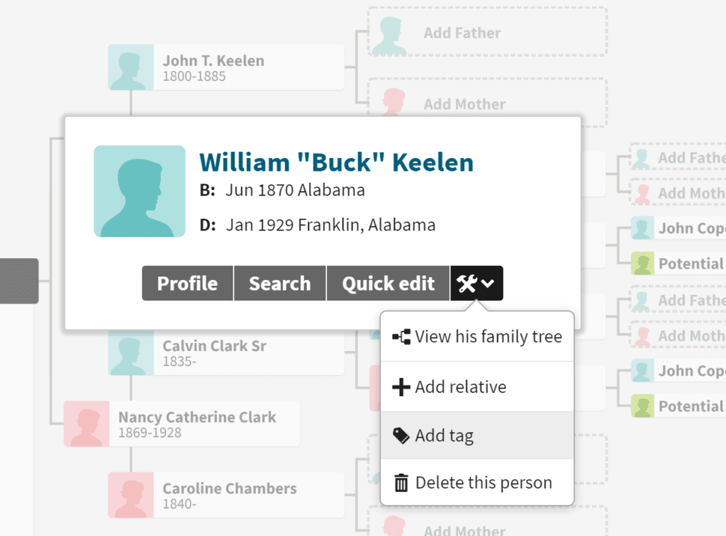 Ancestry's MyTreeTags is Likely to Become One of Your Most Used Tools